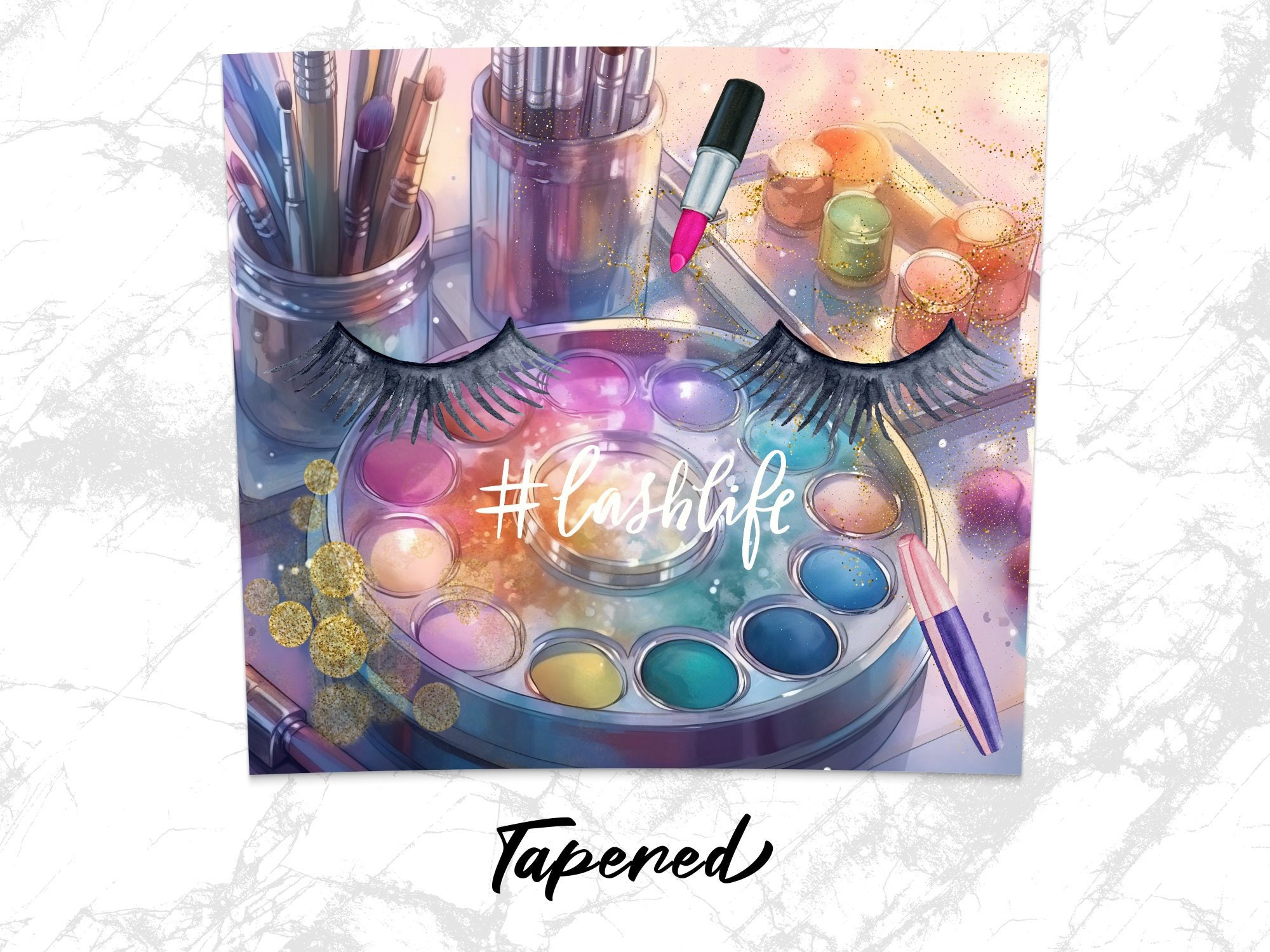 Makeup Tumbler Design Sublimation, Makeup Artist Tumbler PNG, Tumbler ...