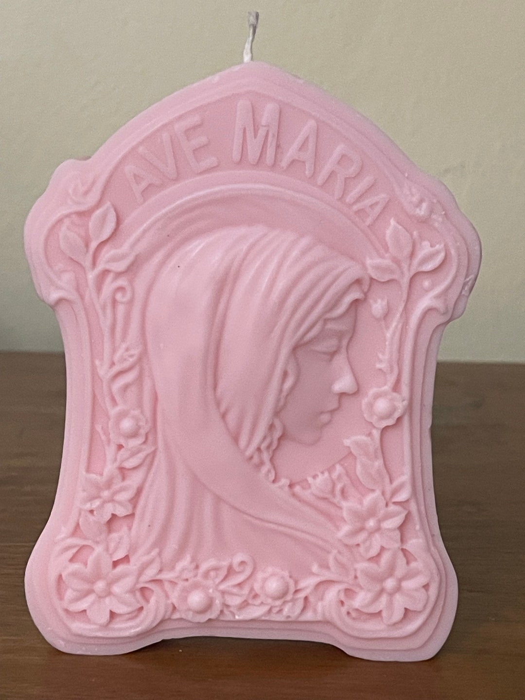 The Ave Maria Candle - Etsy