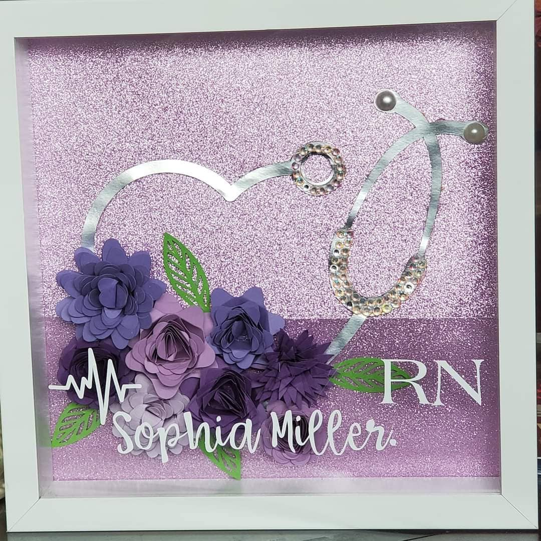 Doctor/nurse Stethoscope Shadowbox 11x11 Frame - Etsy