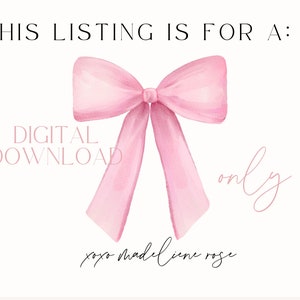 EDITABLE Pink Coquette Bow Welcome Sign for Baby Shower, Pink Bow ...