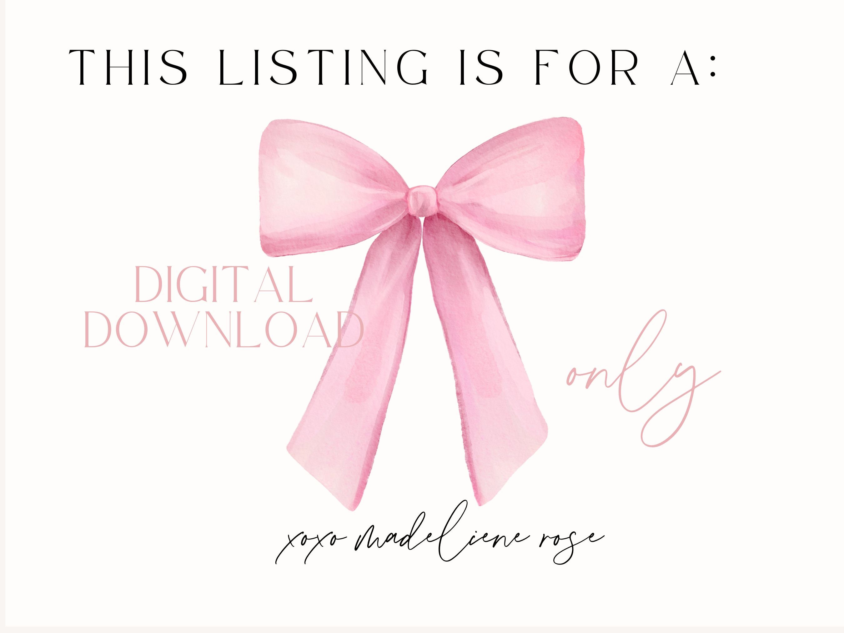 EDITABLE Pink Coquette Bow Welcome Sign for Baby Shower, Pink Bow ...