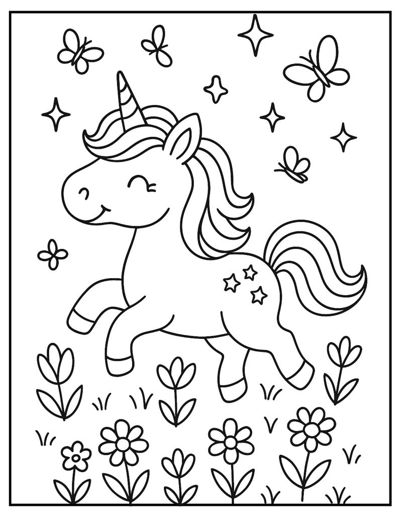 Unicorn Coloring & Activity Pages for Kids – 14 Page Instant Digital ...