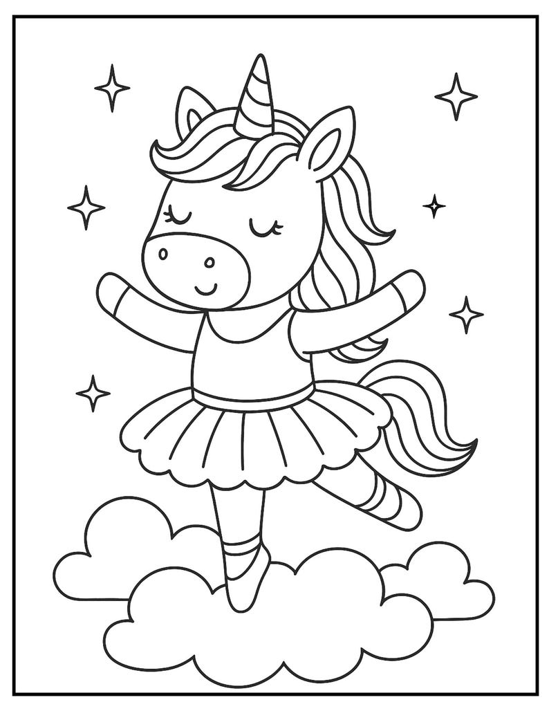 Unicorn Coloring & Activity Pages for Kids – 14 Page Instant Digital ...