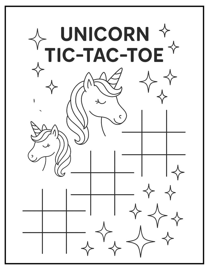 Unicorn Coloring & Activity Pages for Kids – 14 Page Instant Digital ...