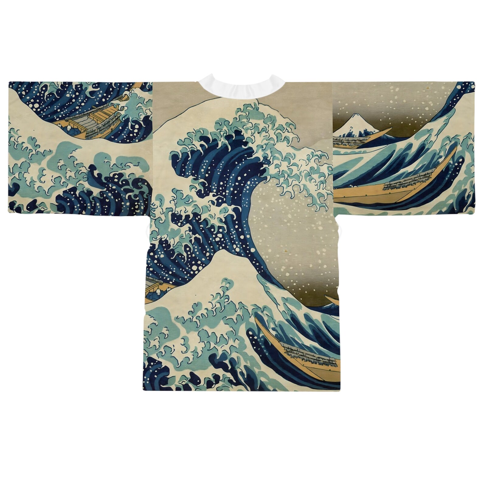 Kimono Robe the Great Wave Kanagawa Hokusai Artist Ocean Wave Hokusai ...