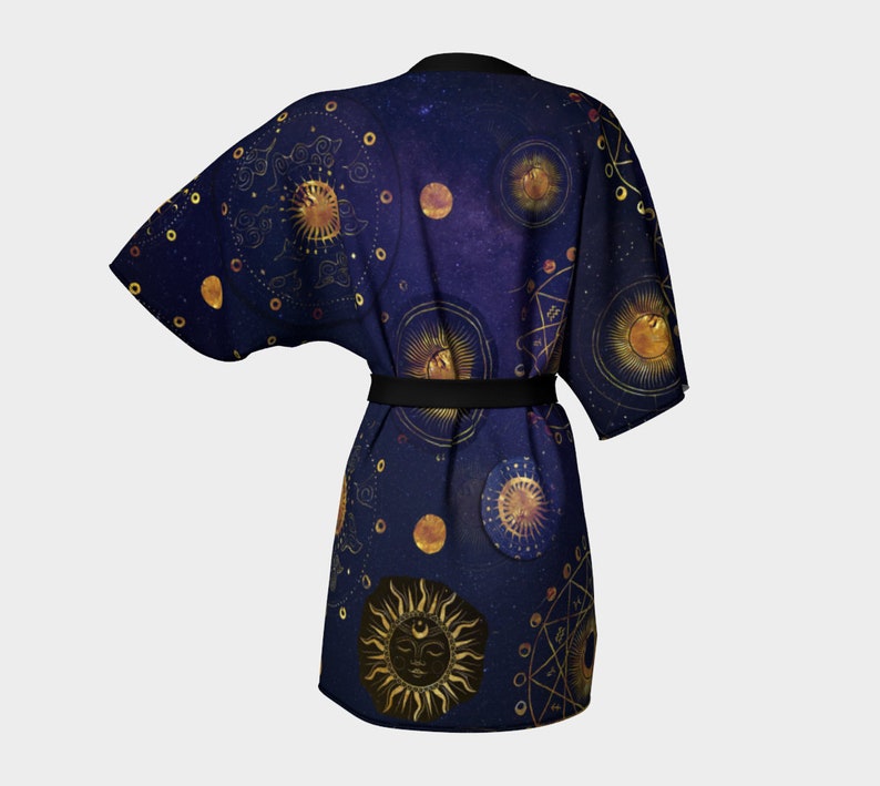 Silk Kimono Robe Astrology,moon,zodiac,planets,cosmos,the Universe ...