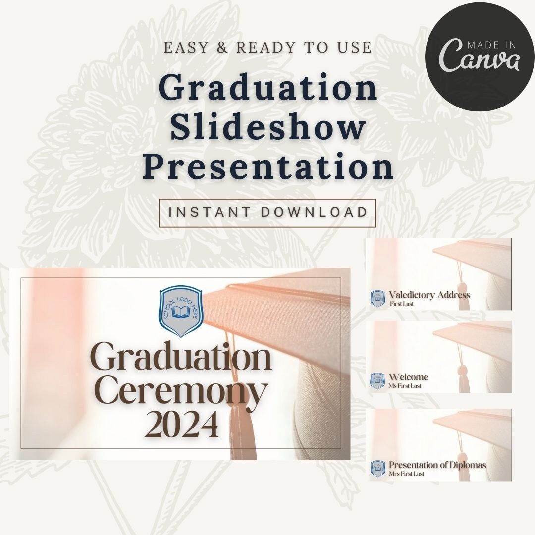 Graduation Ceremony Presentation Slideshow - Etsy