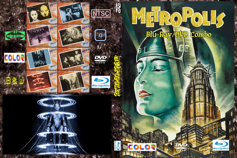 Metropolis Blu-ray DVD Combo 1927 Complete Restored Extended Version ...
