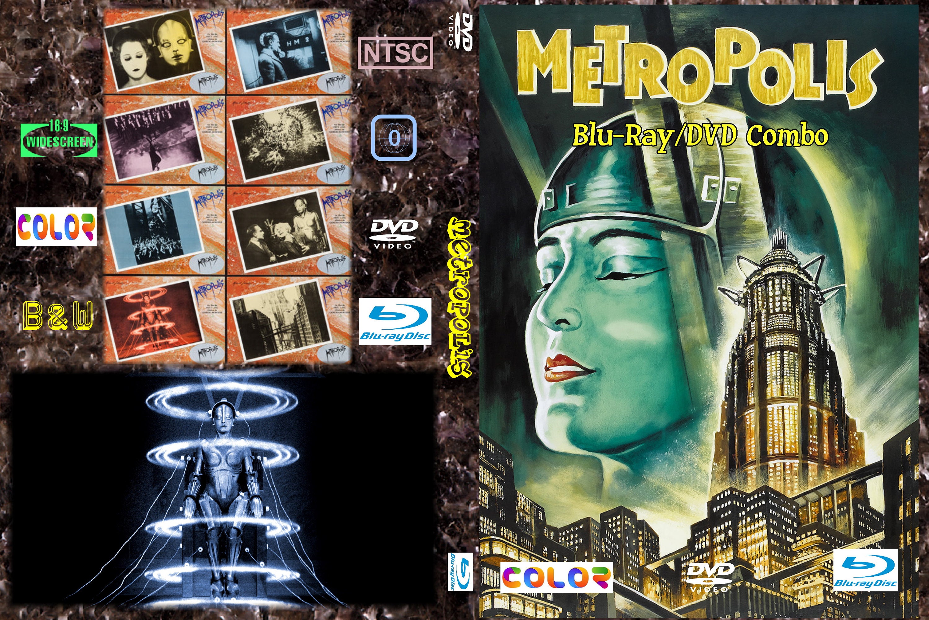 Metropolis Blu-ray DVD Combo 1927 Complete Restored Extended Version ...
