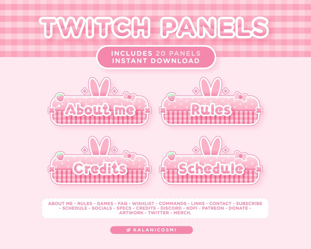 Cute Bunny Panels - Etsy