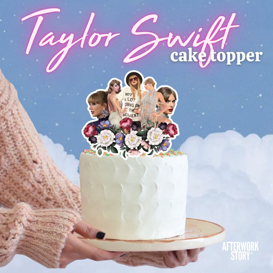 Taylor Cake Cupcake Topper, Cake Topper on Stick, Cake Topper Frame ...