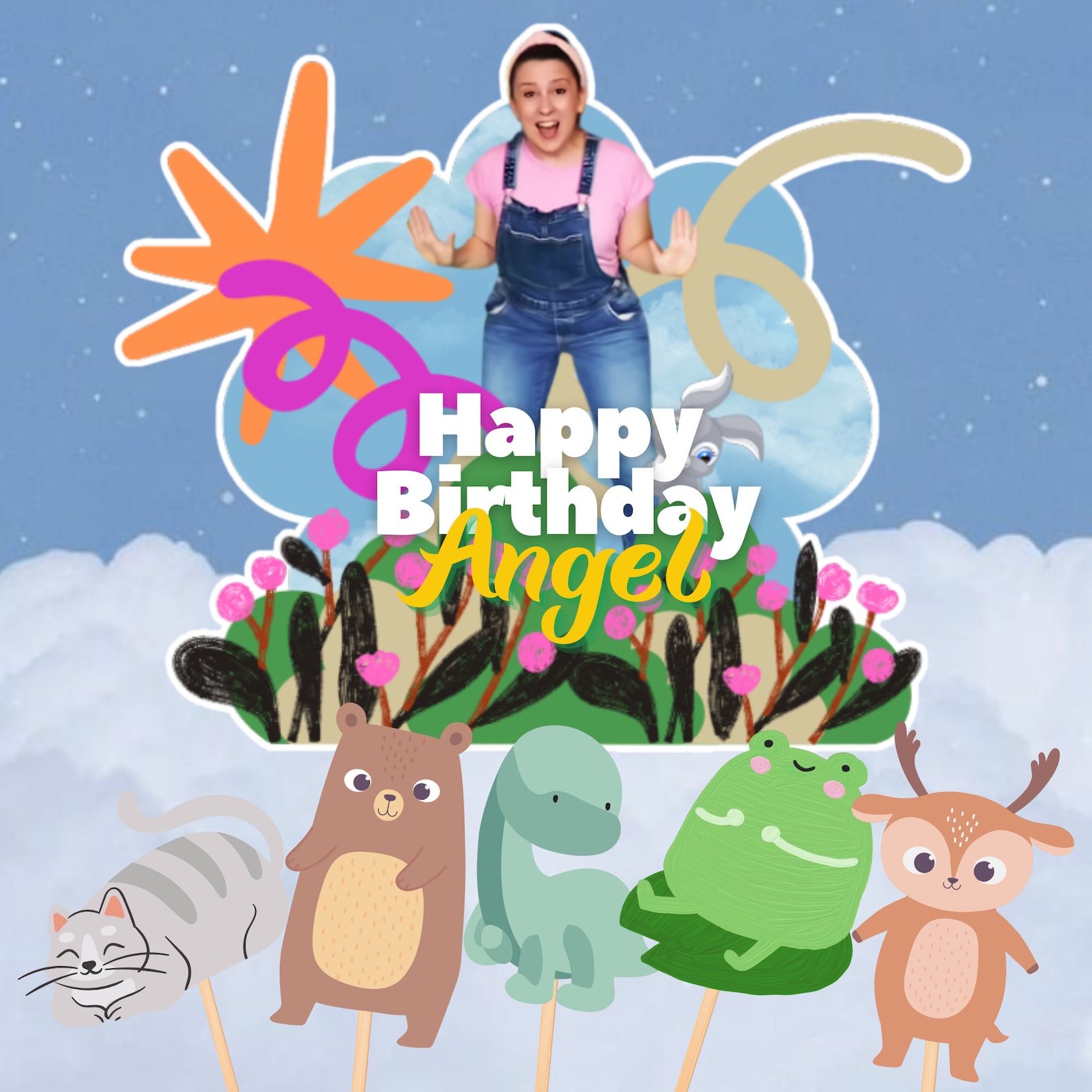 Ms. Rachel Cake Topper Download, Ms. Rachel Birthday, Party Decorations ...