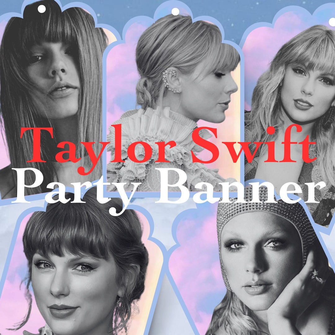 Taylor Swift Banner, Taylor Birthday Banner, Happy Birthday Banner ...