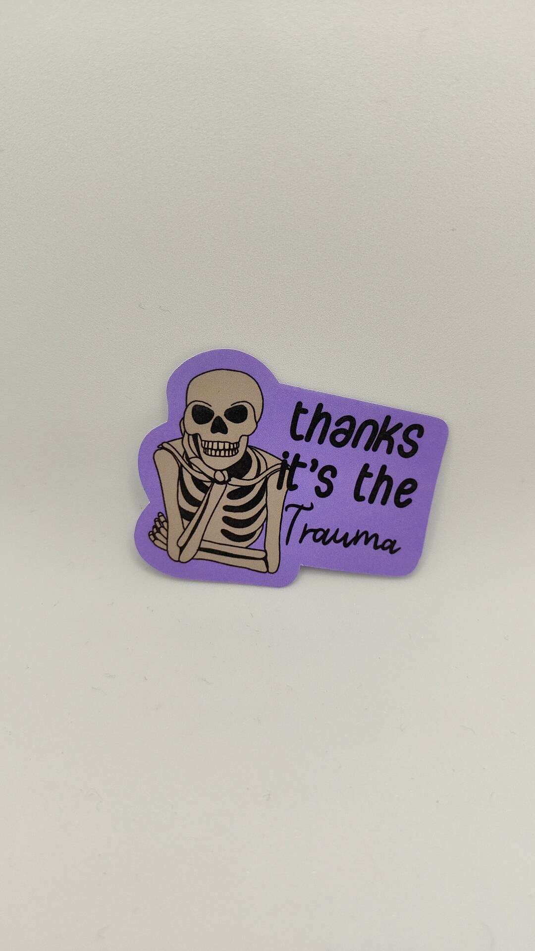 Dark Humour Stickers Skeleton Trauma Stickers Kindle Stickers Bottle ...