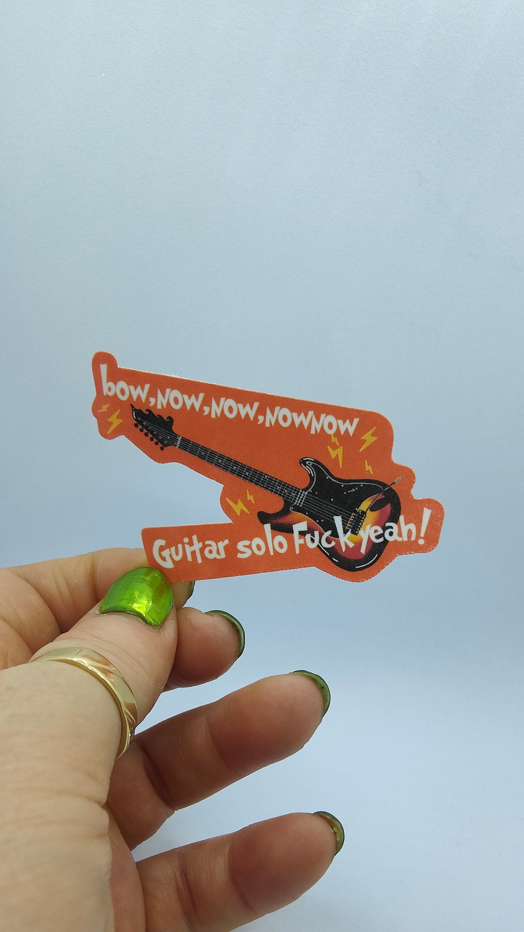 Hazbin Hotel Guitar Stickers Musical Stickers Band Stickers Cute Guitar ...