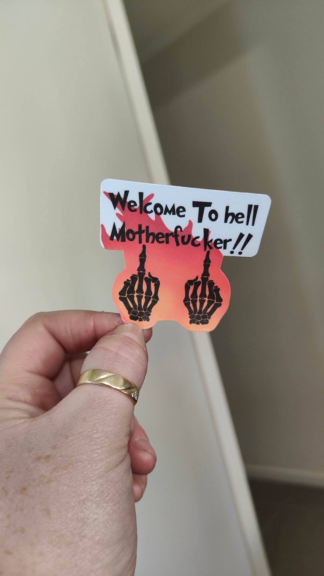 Welcome to Hell Sticker: Funny Meme Laptop - Etsy