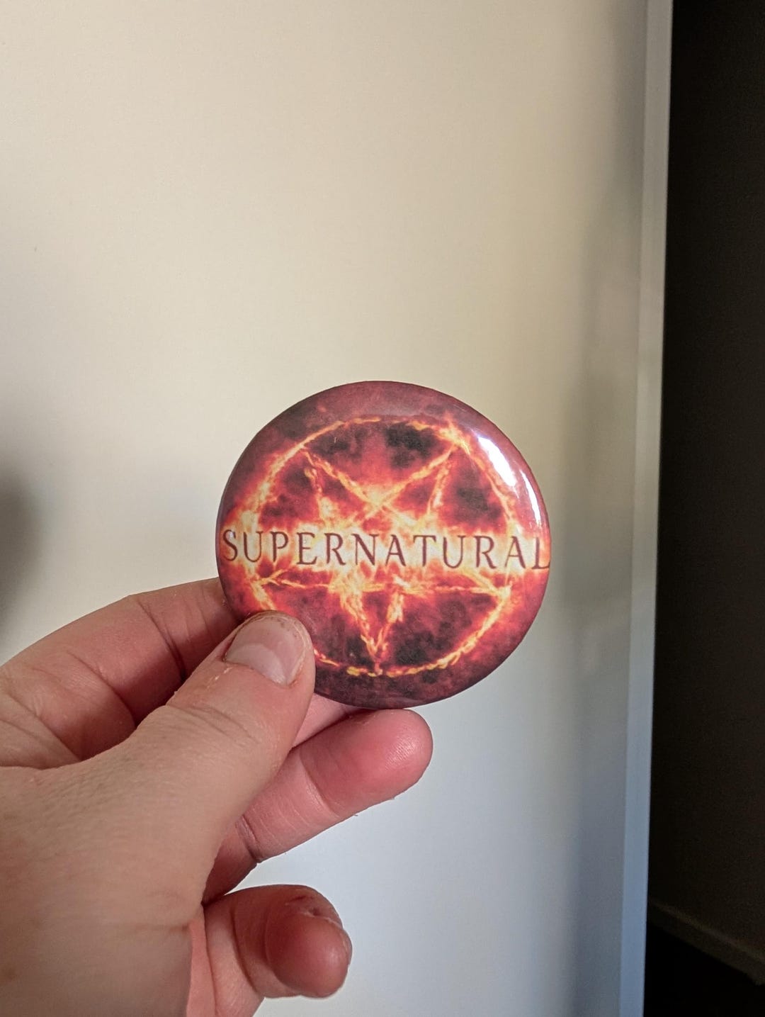 Supernatural Inspired Fandom Badge: Sam, Dean, Castiel, Impala - Etsy