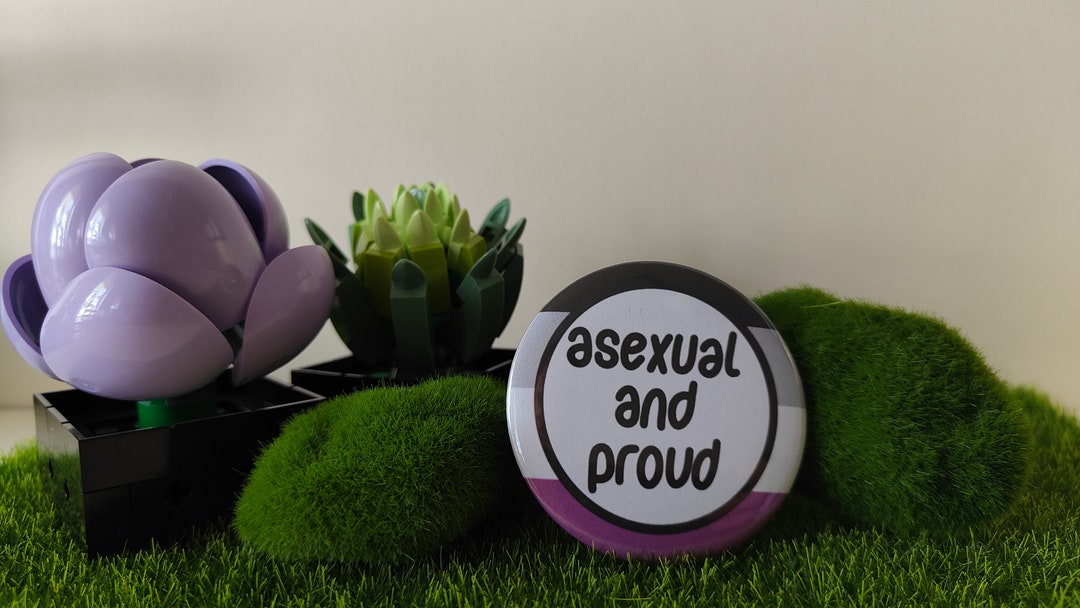 Asexual Badge LGBTQIA Ace Pride Asexual Pride Flag Badges - Etsy
