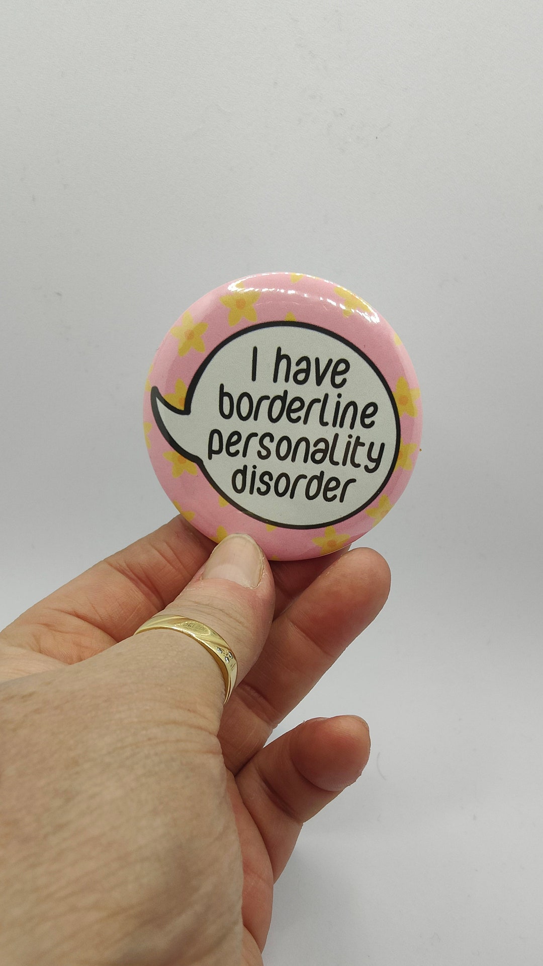 Borderline Personality Disorder Badges BPD Mental Health Mental Illness ...