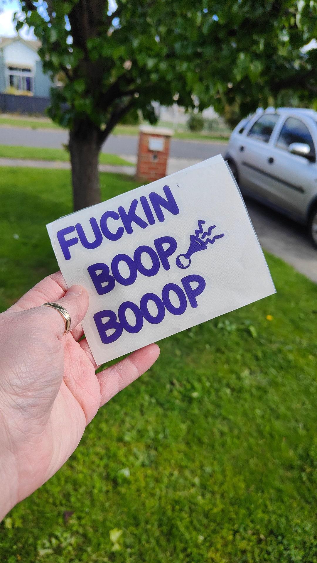 Car Decal Vinyl Permanent Vinyl Fun Car Stickers Boop Boop - Etsy