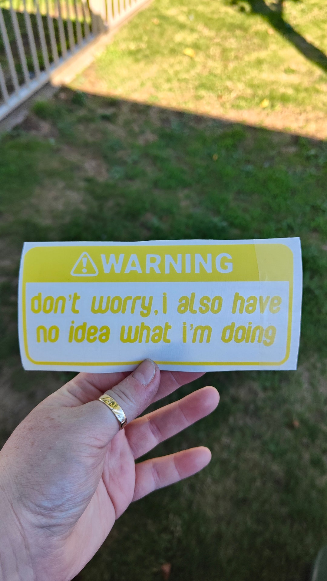 Funny Car Decals Warning Signs Stickers Fun Memes Gifts for Car People ...