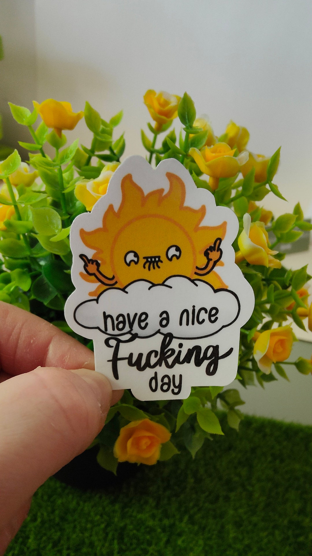 Funny Stickers Meme Stickers Dark Humour Sun Puns Swearing Mental ...