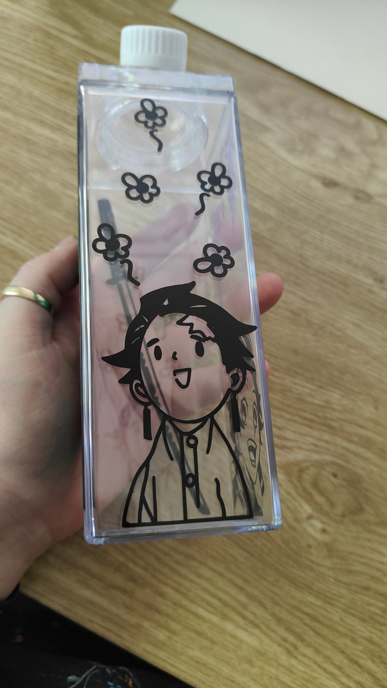 Tanjiro Inspired Anime Milk Carton Drink Bottle, Christmas Gift - Etsy ...
