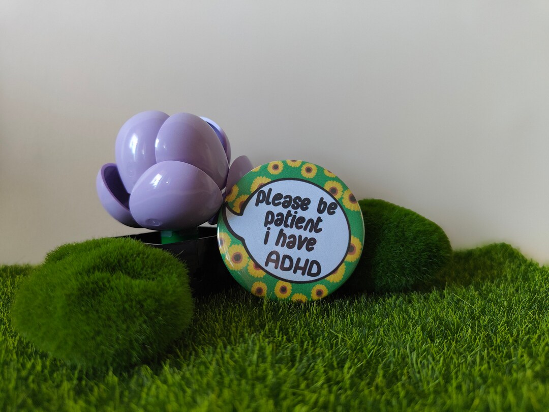 ADHD Badge Awareness ADHD Pin Mental Health Awareness - Etsy