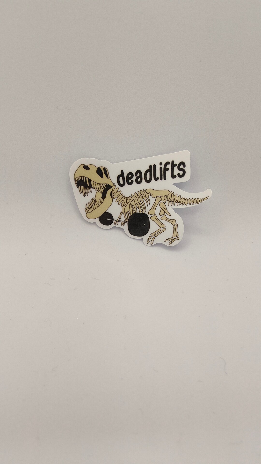 Dinosaurs Lifting Weight Stickers Gym Sticker Cute Dinosaur Lovers Gym ...