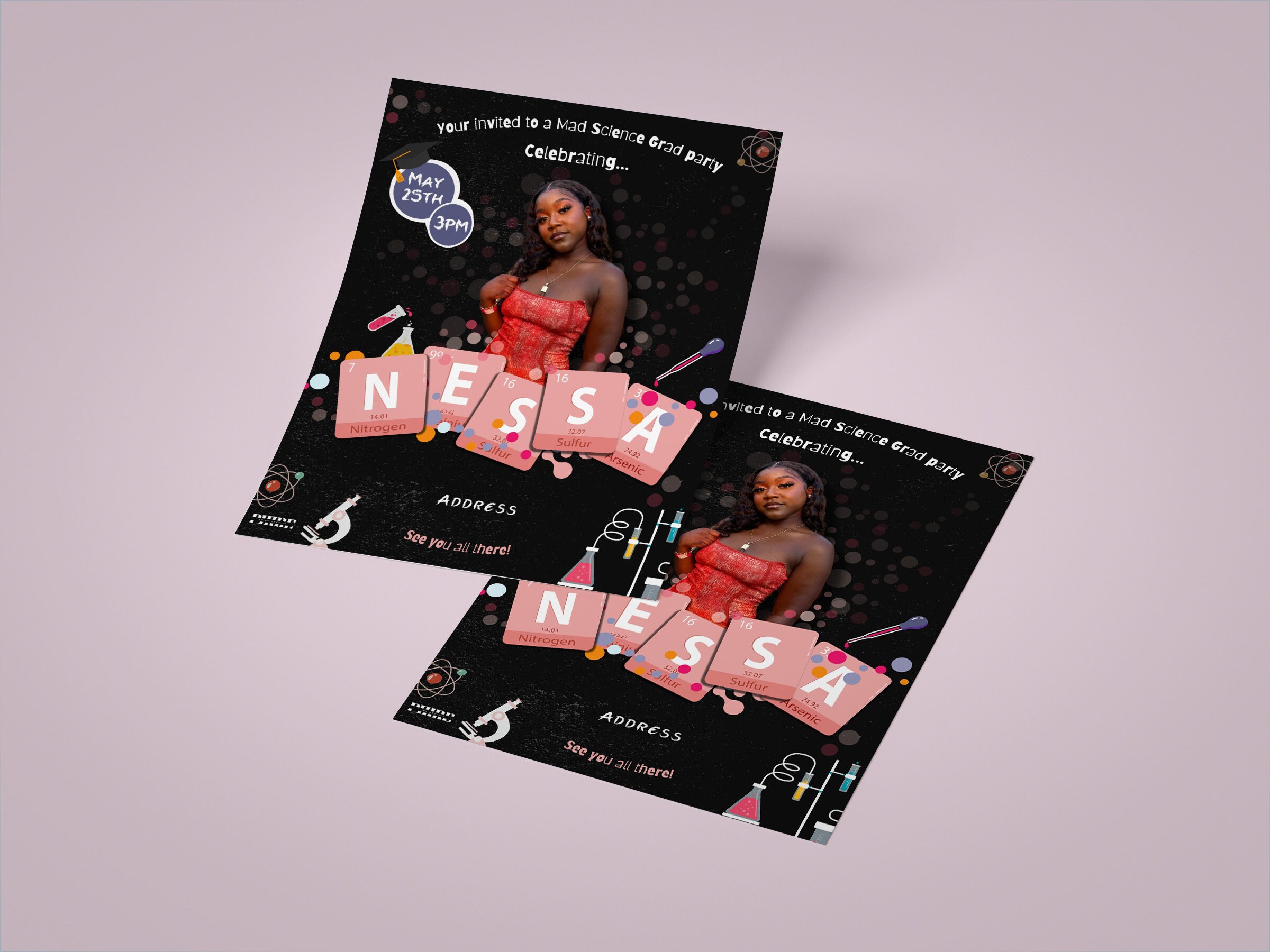 Biology Graduation Party Invitation Party Invitation EDITABLE - Etsy