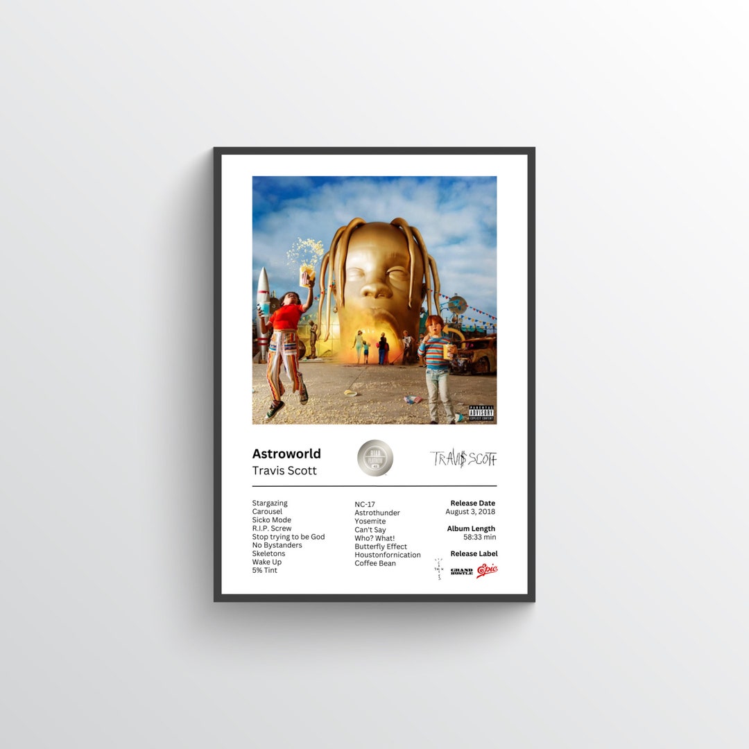 Travis Scott Astroworld Poster Download Album Posters Musicprint Rap ...