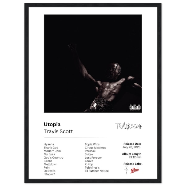 Travis scott utopia posters - Etsy.de