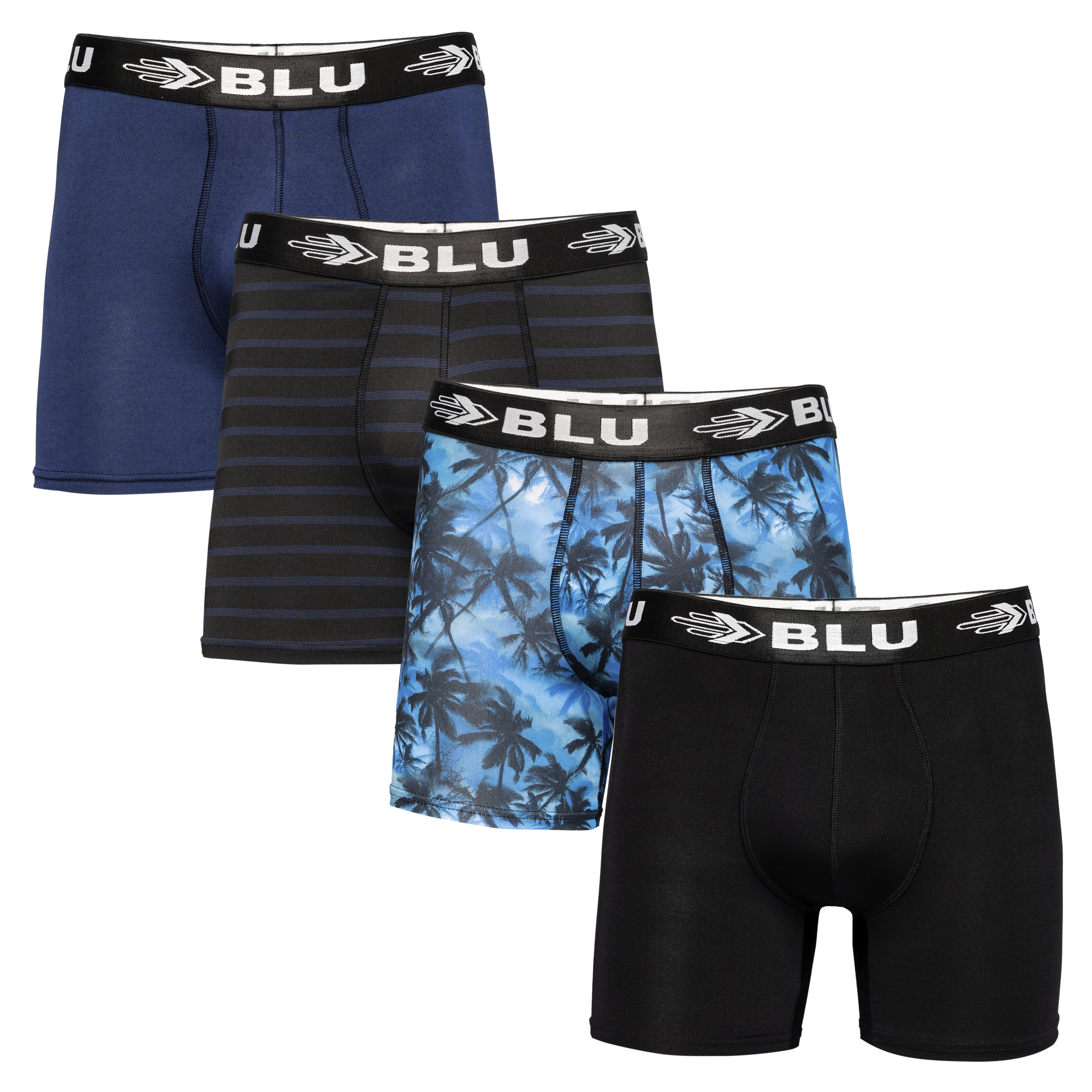 12 Pack Assorted Colors - Men’s Boxer Briefs-no Ride Up, Moisture ...
