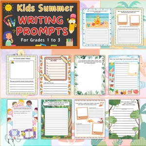 Summer Writing Prompts for Younger Kids | Summer Creative Writing ...