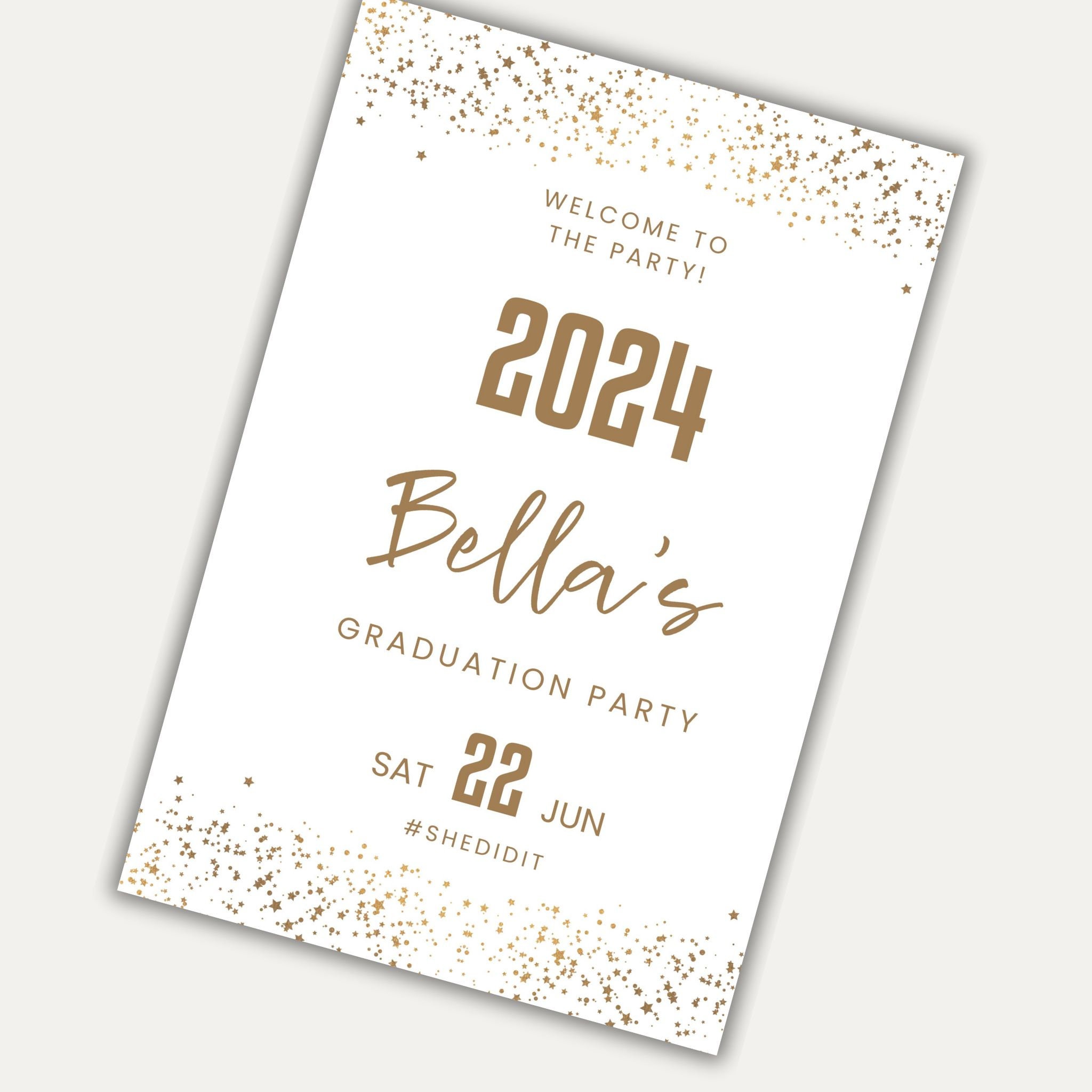 Graduation Party Welcome Sign | Graduation Welcome | School Leavers ...