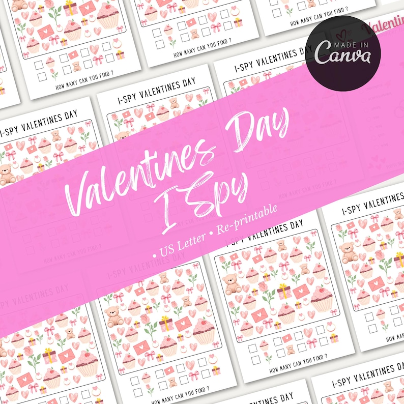 I Spy Game for Kids Valentine's Day I Spy Valentine's Day I Spy ...