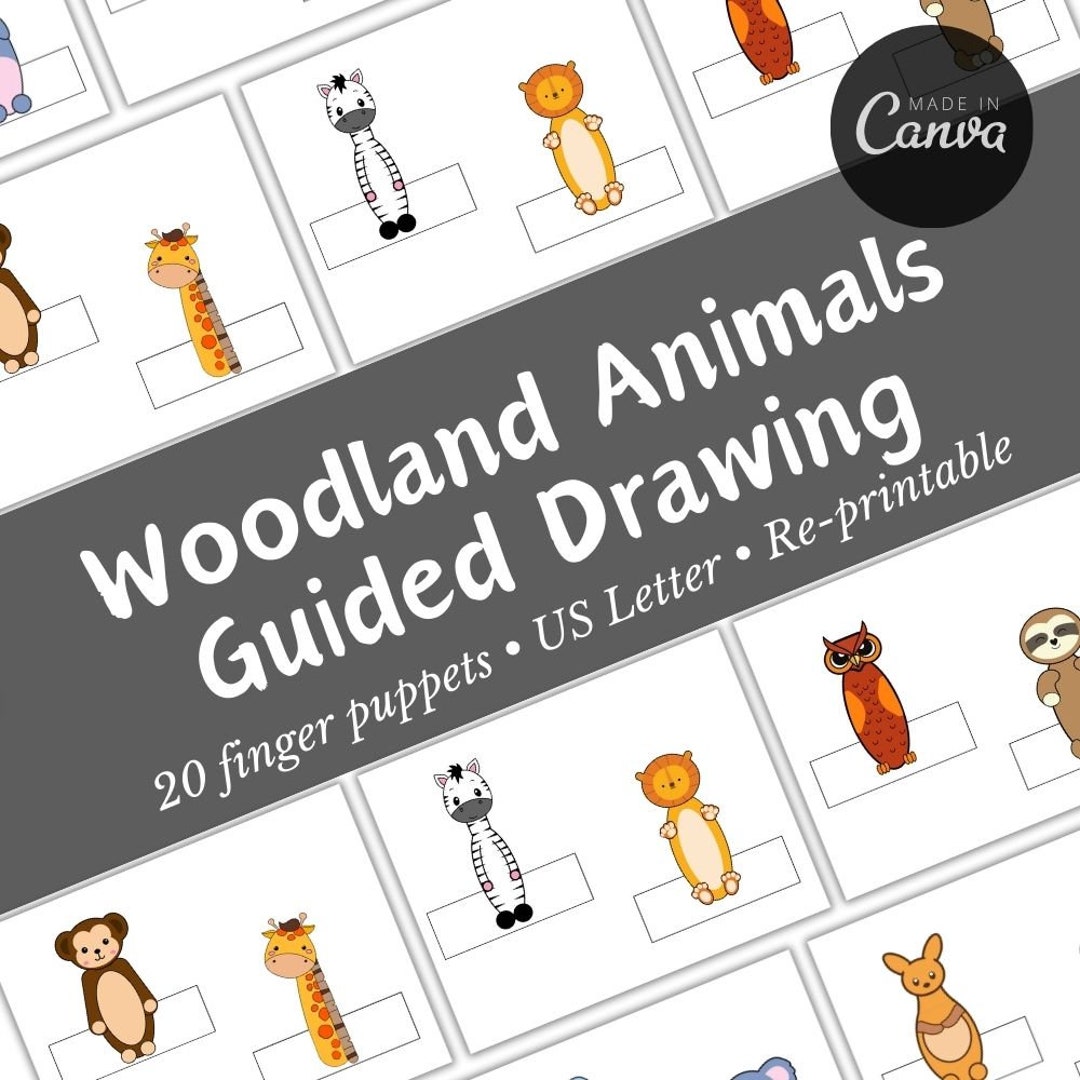 Woodland Animals Finger Puppet Craft | Summer Learning Activities ...