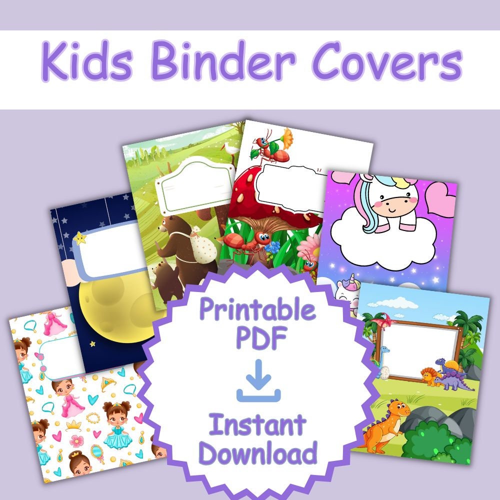 School Binder Covers - Etsy