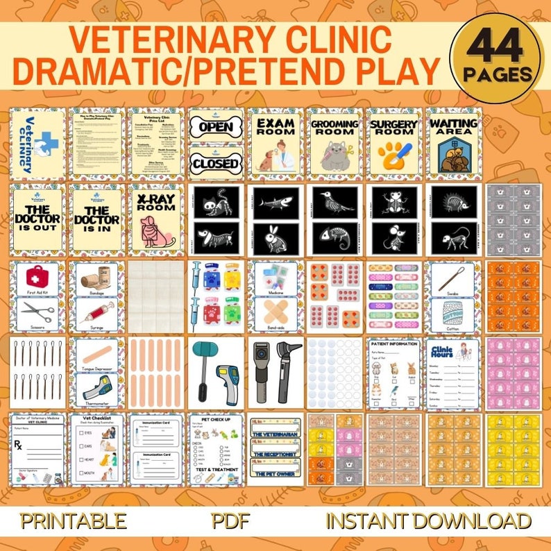 Pretend Veterinary Set | Pretend Play Vet | Vet Dramatic Play | Pretend ...