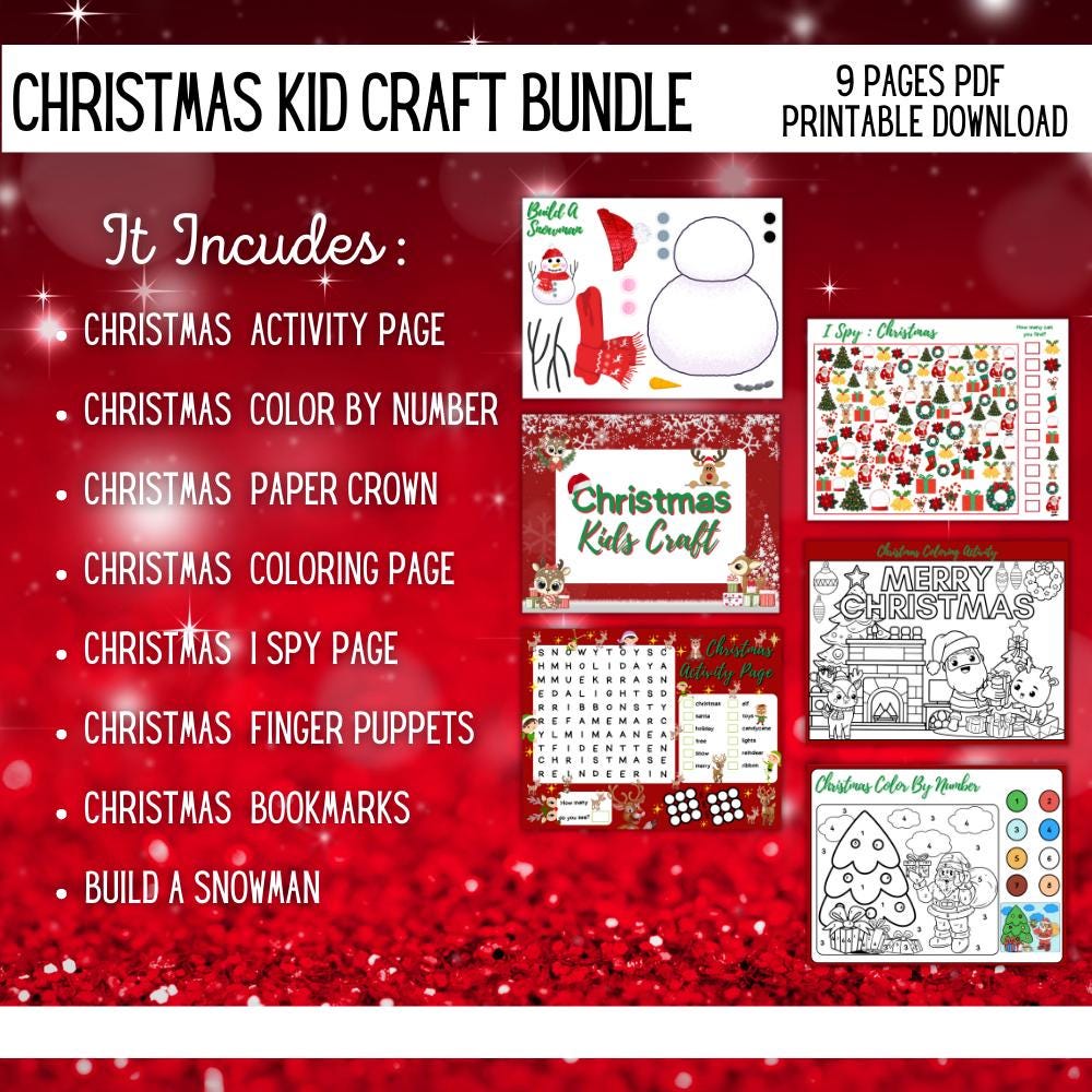 Christmas Activity Pack | Printable Pdf | Christmas Printable ...