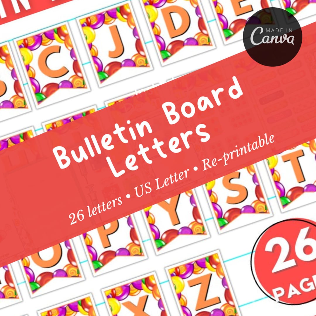 Bulletin Board Letters | Classroom Decor | Classroom Bulletin Board ...