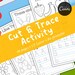 Cut & Trace Activity Pack | Homeschool Kindergarten | Trace and Craft ...