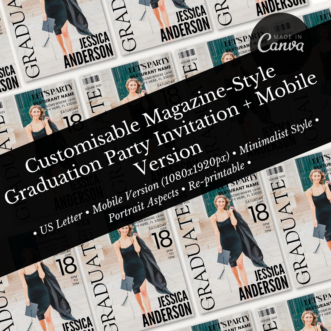 Graduation Party Invite Graduation Invitation School Leavers Party ...