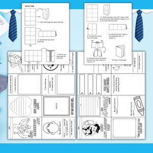 All About Dad Mini Book | Fathers Day Printable Gift | Kids Craft ...