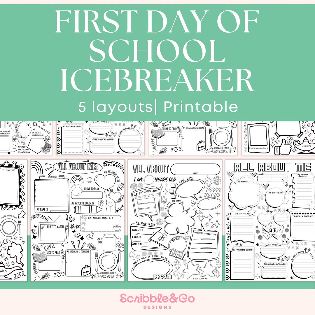 First Day School Game: Kids Interview Icebreaker - 5 Versions, Easy ...