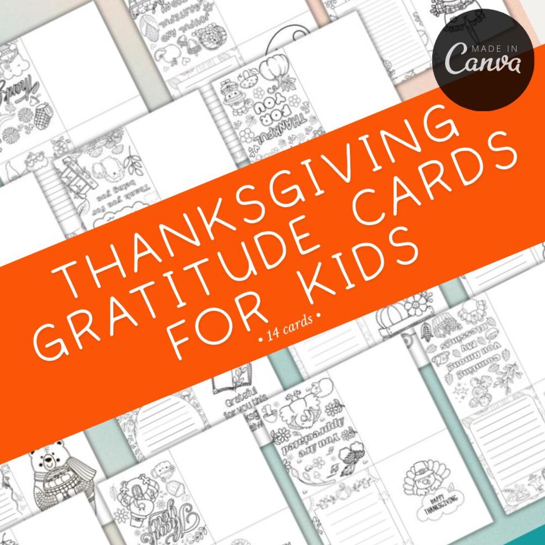 Thanksgiving Gratitude Cards for Kids DIY Grateful Cards Fun Family ...