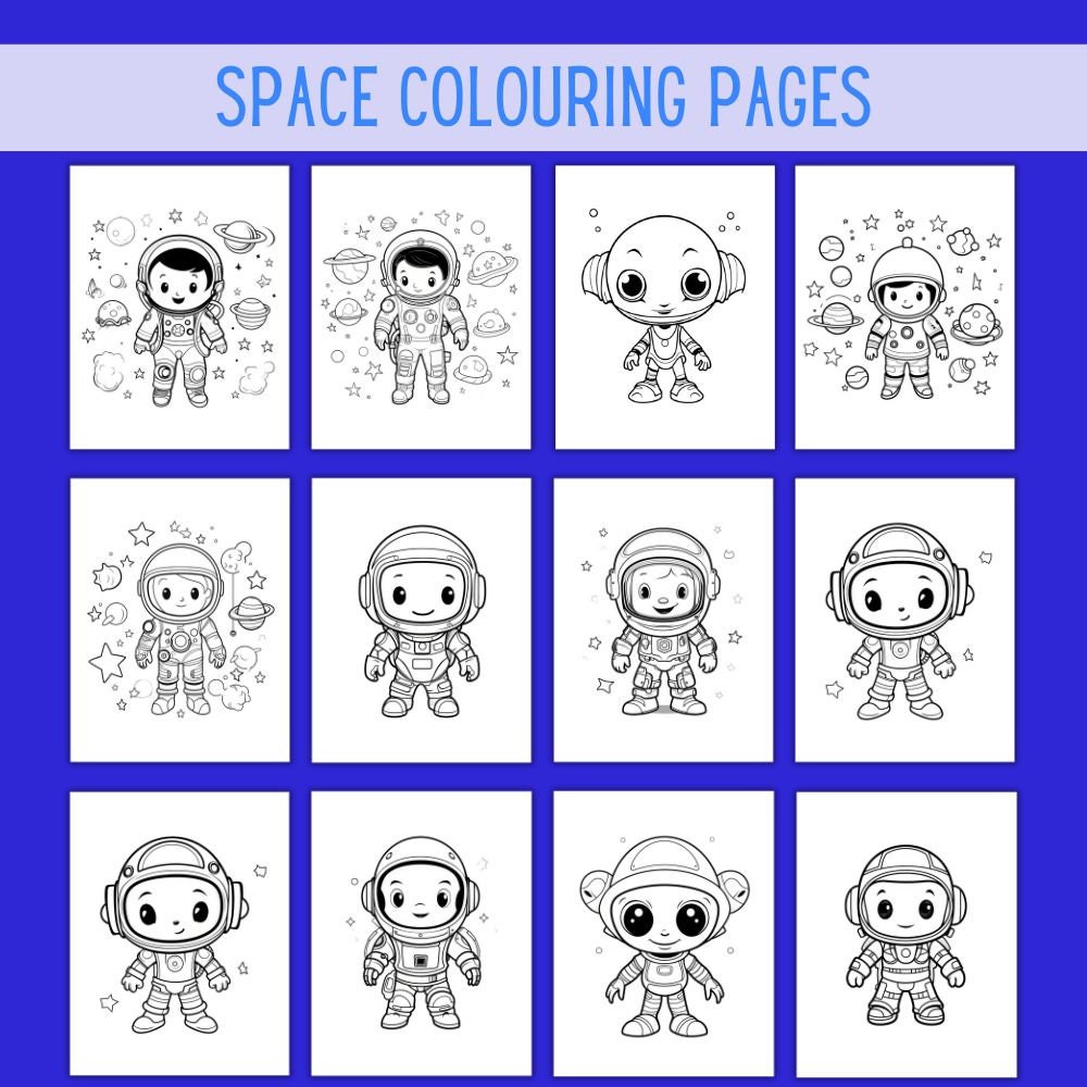 Out-of-this-world Space Coloring Pages | Astronaut Coloring Pages ...