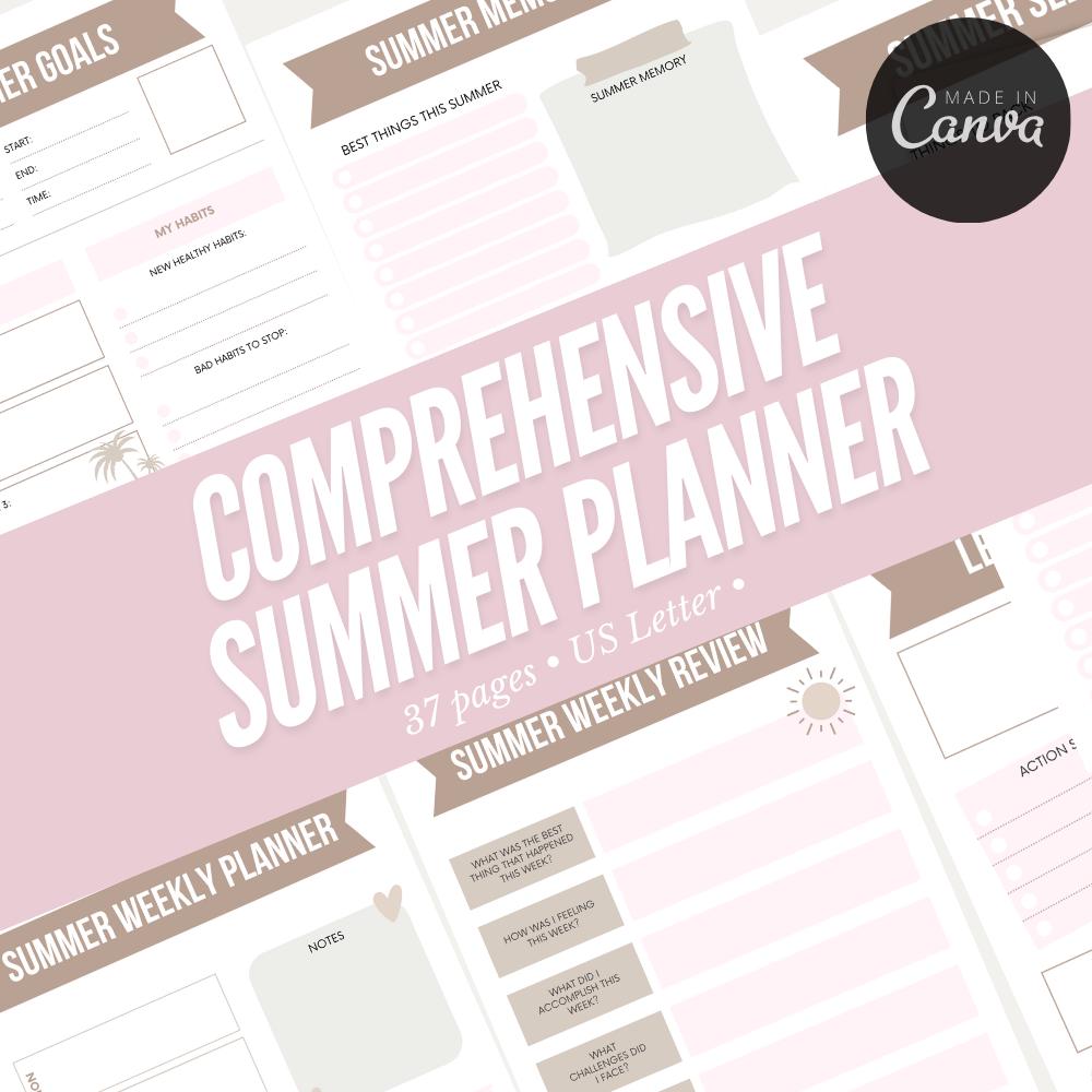 Kids Summer Planner | Fun Activities | Printable Planner | Family ...