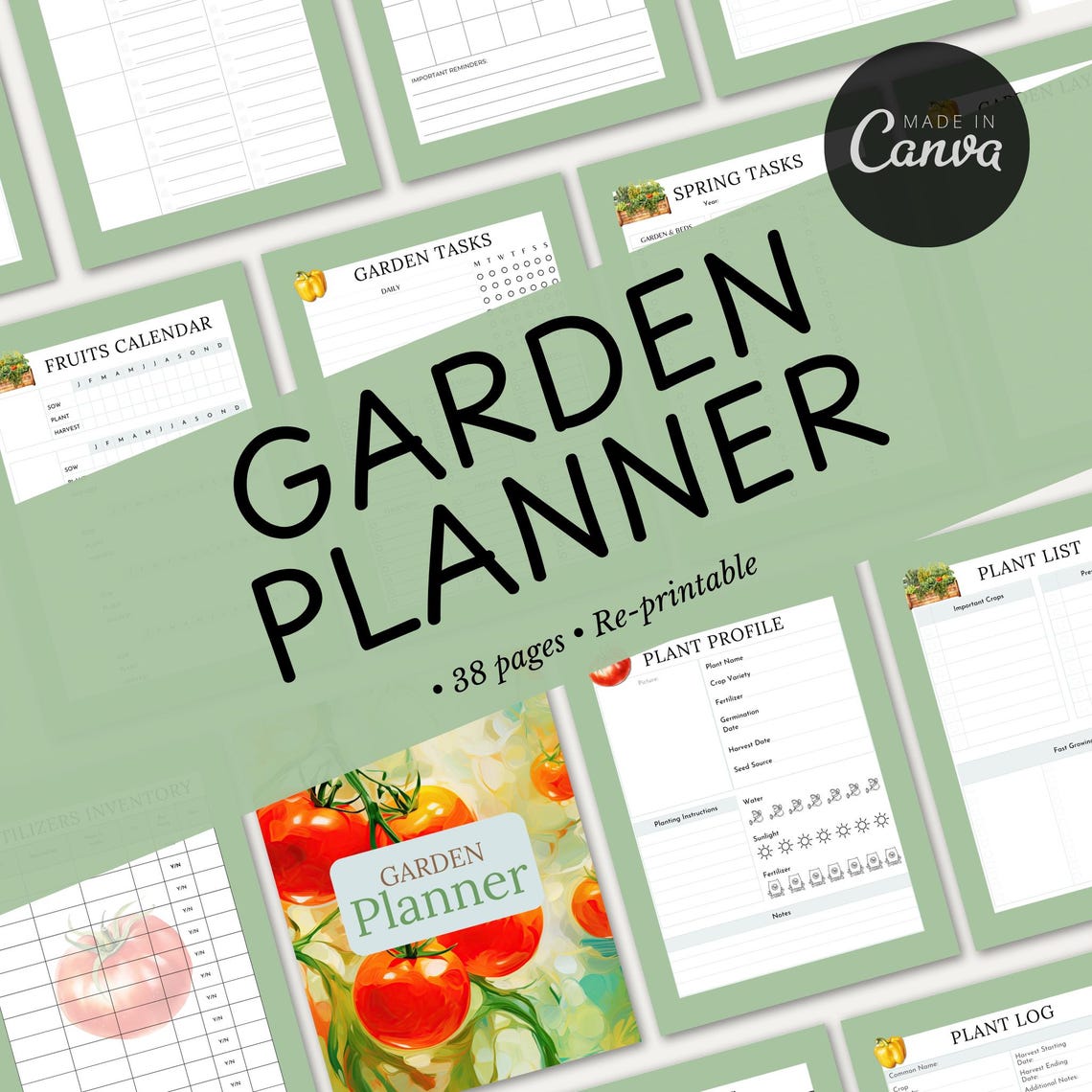 Garden Planner Printable | Plant Journal | Gardening Organizer | Seed ...