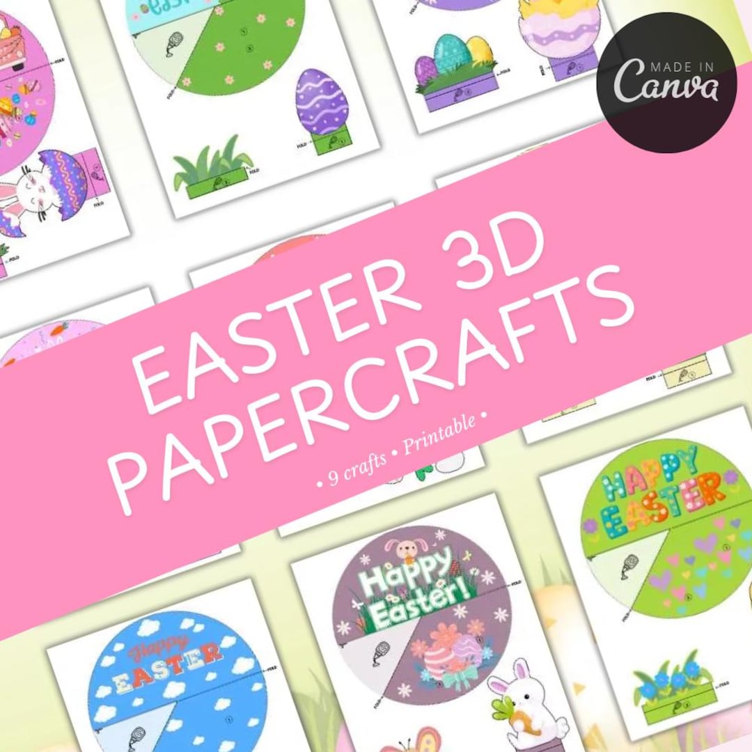 3D Easter Crafts | Easter Papercraft | Easter Bunny | DIY Easter Gift ...